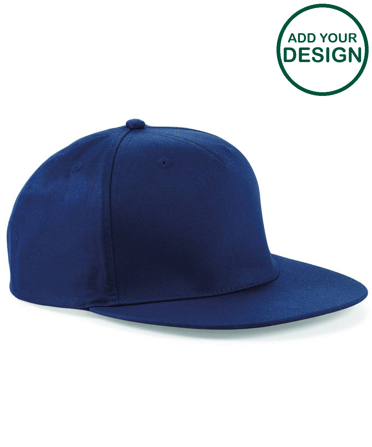 Beechfield - 5-panel snapback rapper cap - French Navy - Add Your Desi – Workwear Superstore