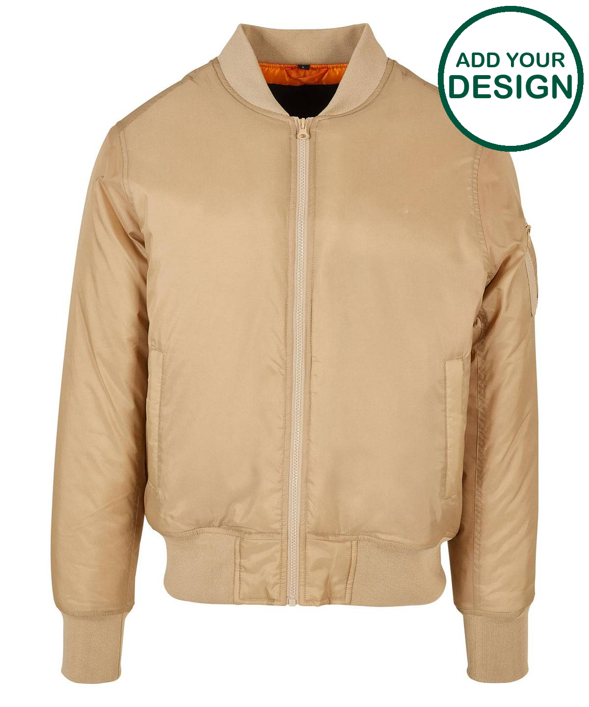 Build Your Brand - Bomber jacket - Union Beige - Add Your Design/Logo – Workwear Superstore