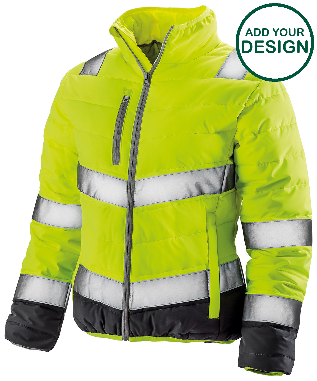 Result Safeguard - Women's soft padded safety jacket - Fluorescent Yel – Workwear Superstore