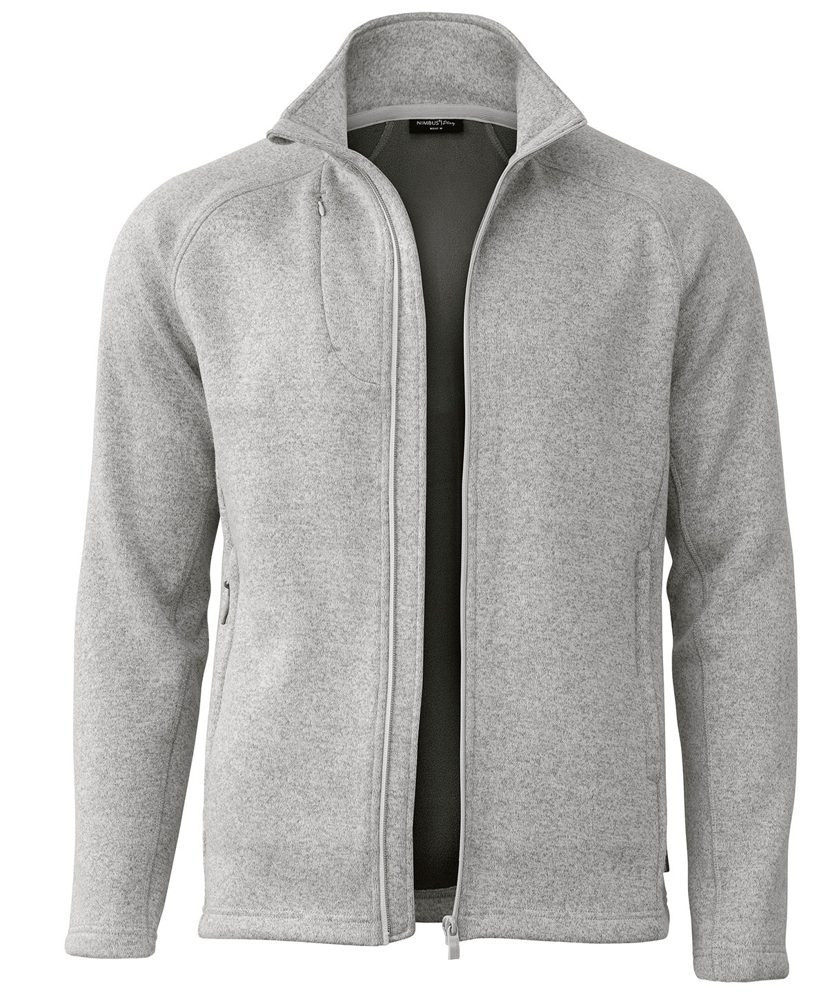 Nimbus Play - Montana – knitted fleece jacket - Light Grey Melange - A ...