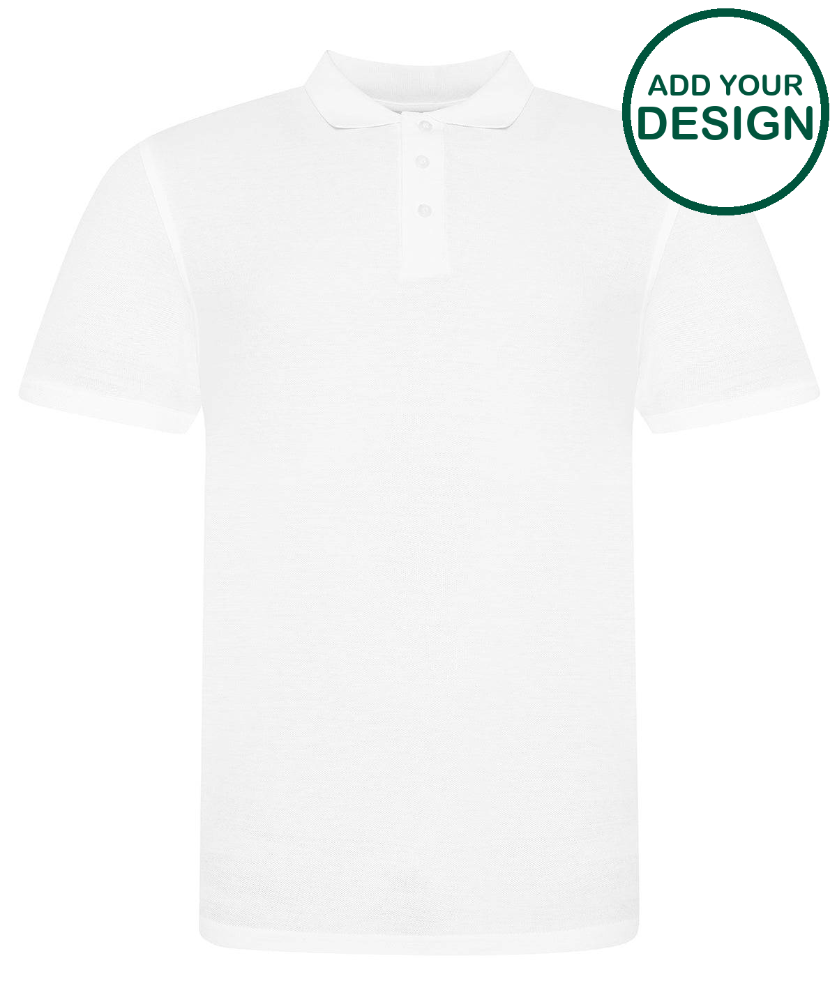 AWDis Just Polo's - The 100 polo - White - Add Your Design/Logo ...