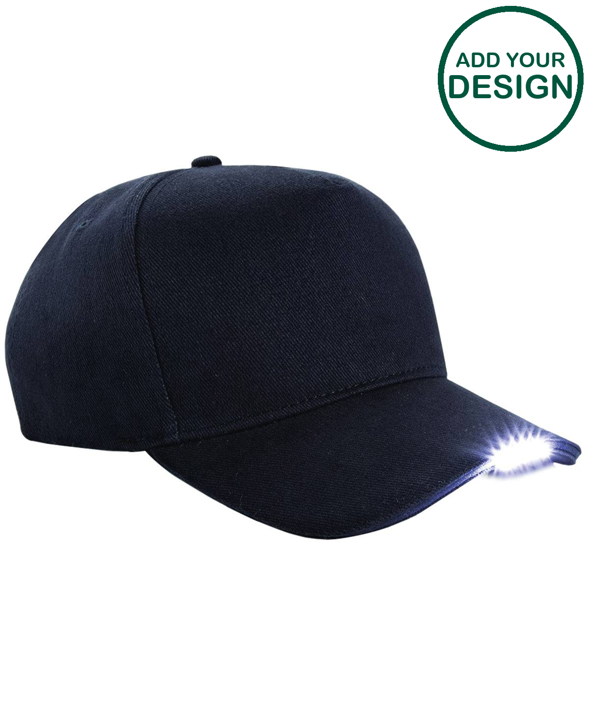 Beechfield - LED light cap - Black - Add Your Design/Logo – Workwear ...