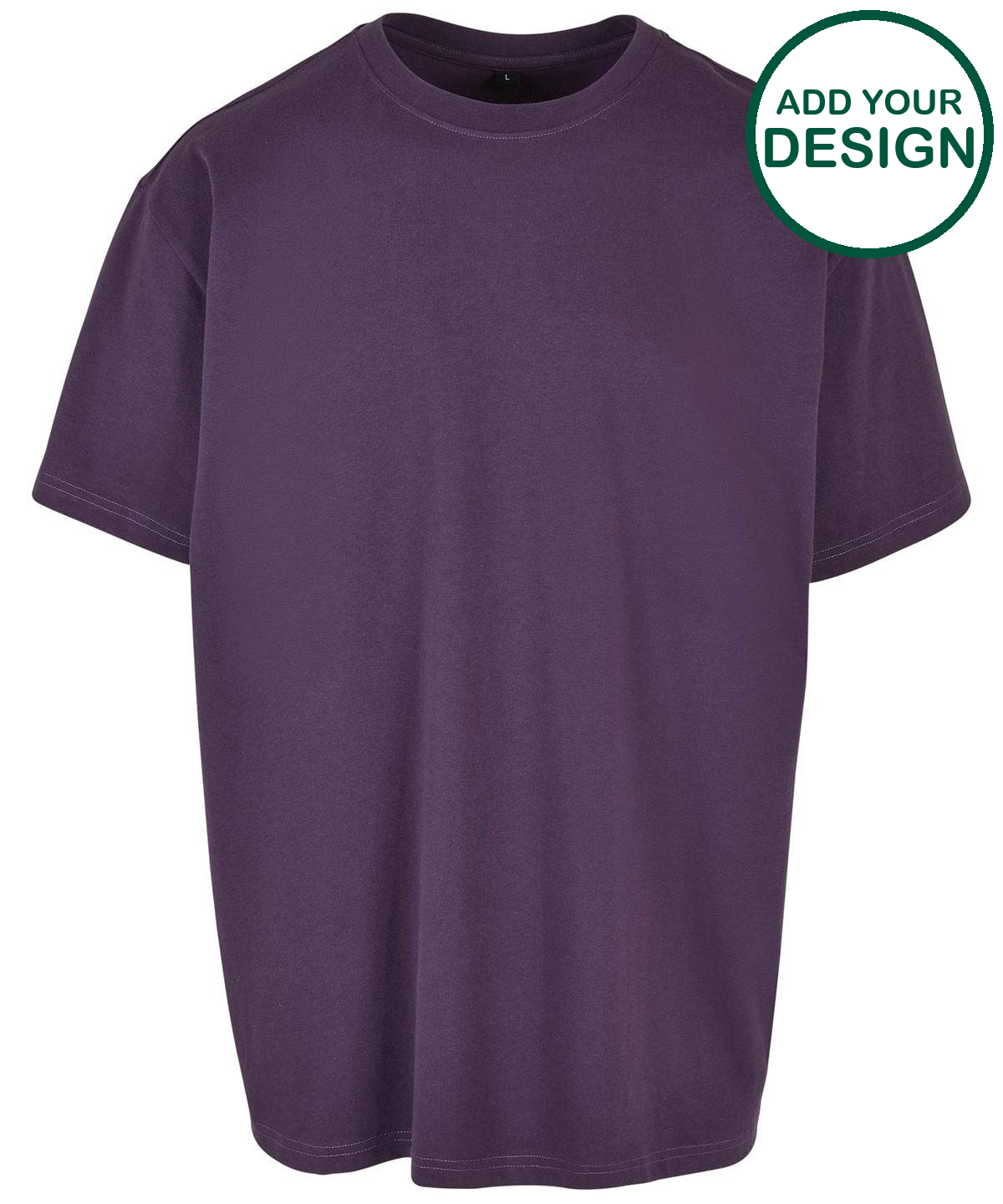 Build Your Brand - Heavy oversized tee - Purple Night - Add Your Desig ...