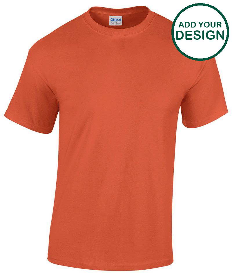 Gildan - Heavy Cotton adult t-shirt - Sunset - Add Your Design/Logo ...