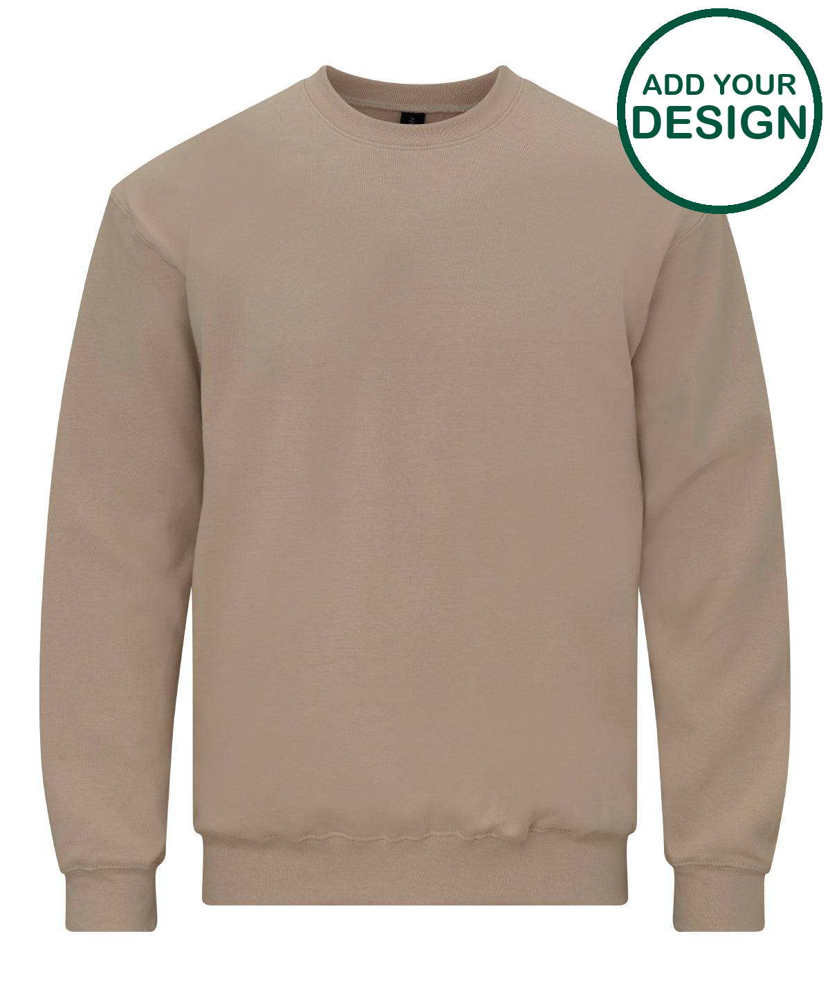 Gildan - Softstyle midweight fleece adult crew neck - Sand - Add Your ...
