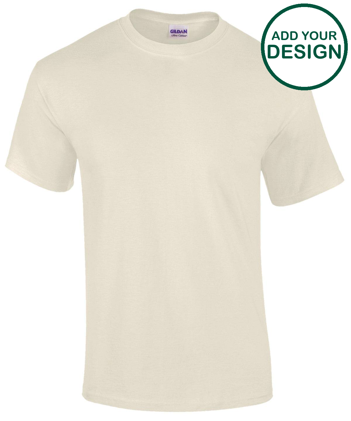 Gildan - Ultra Cotton adult t-shirt - Natural - Add Your Design/Logo ...