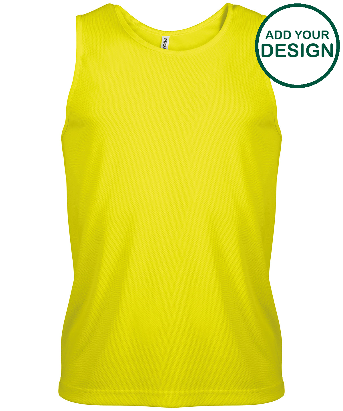 Kariban Proact - Men's sports vest - Fluorescent Yellow - Add Your Des ...