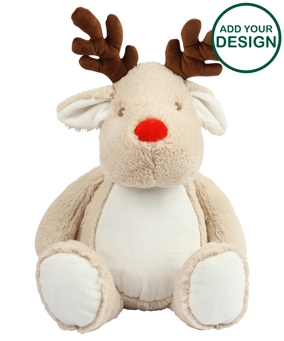 Mumbles - Zippie reindeer - Light Brown - Add Your Design/Logo ...