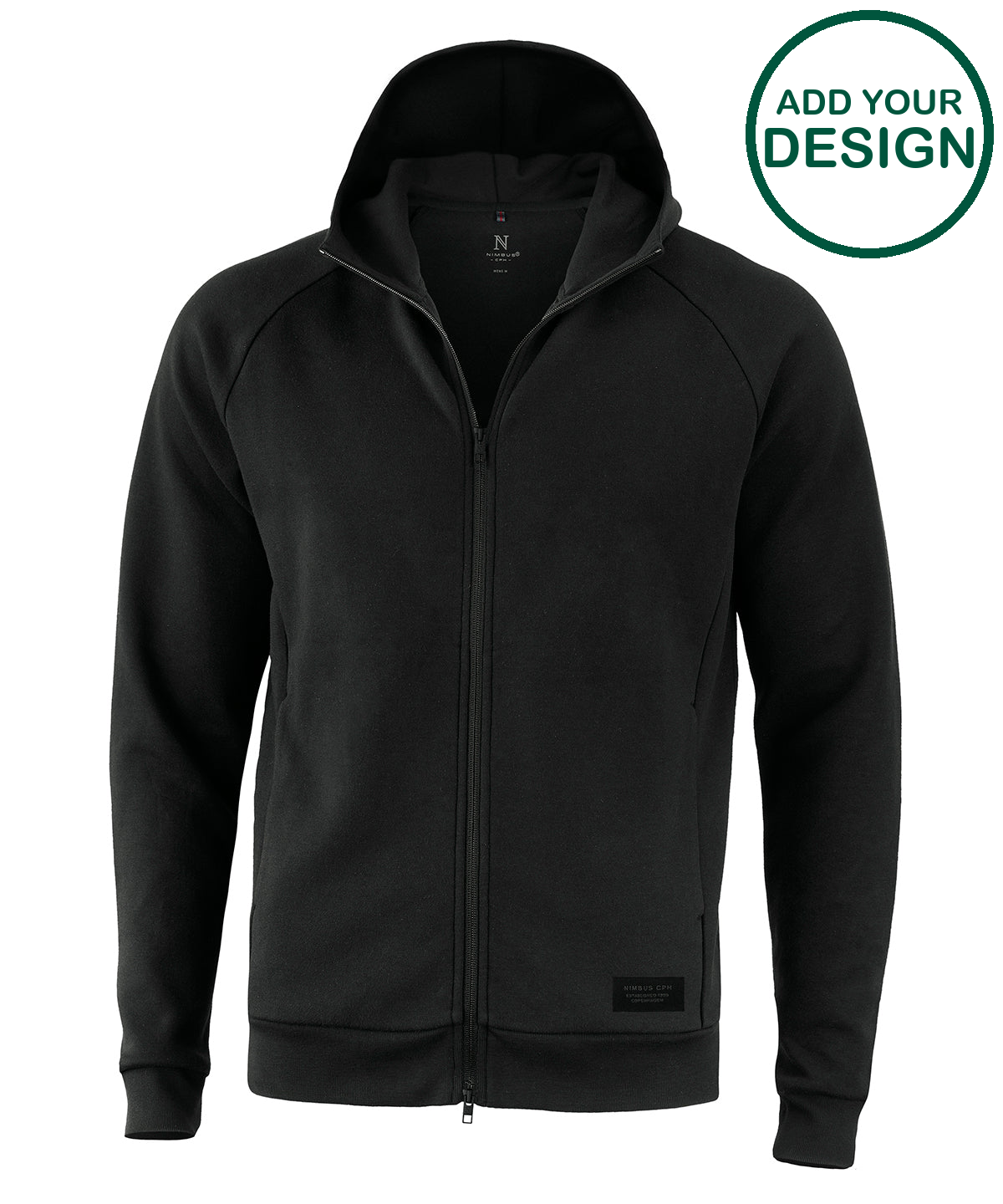 Nimbus - Hampton – premium double-faced hoodie - Black - Add Your Desi ...