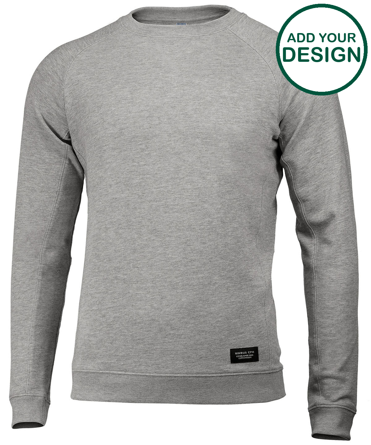 Nimbus - Newport – luxury lightweight crewneck - Grey Melange - Add Yo ...