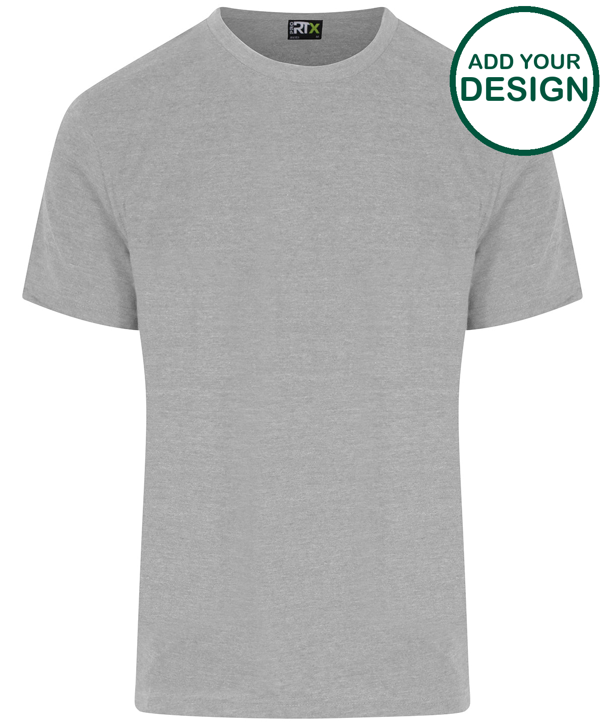 ProRTX - Pro t-shirt - Heather Grey - Add Your Design/Logo – Workwear ...