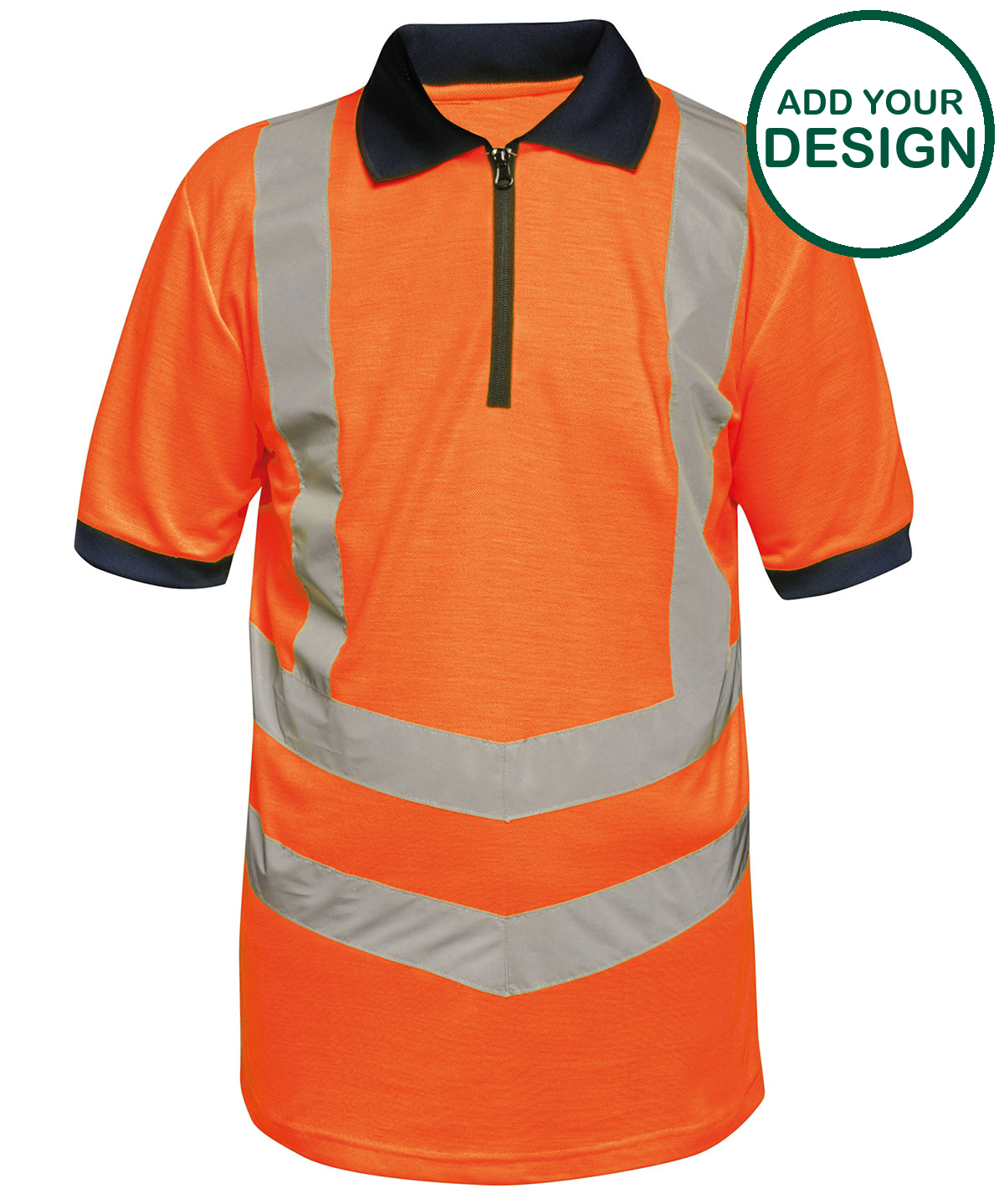 Regatta High Visibility - Hi-vis pro polo - Orange/Navy - Add Your Des ...