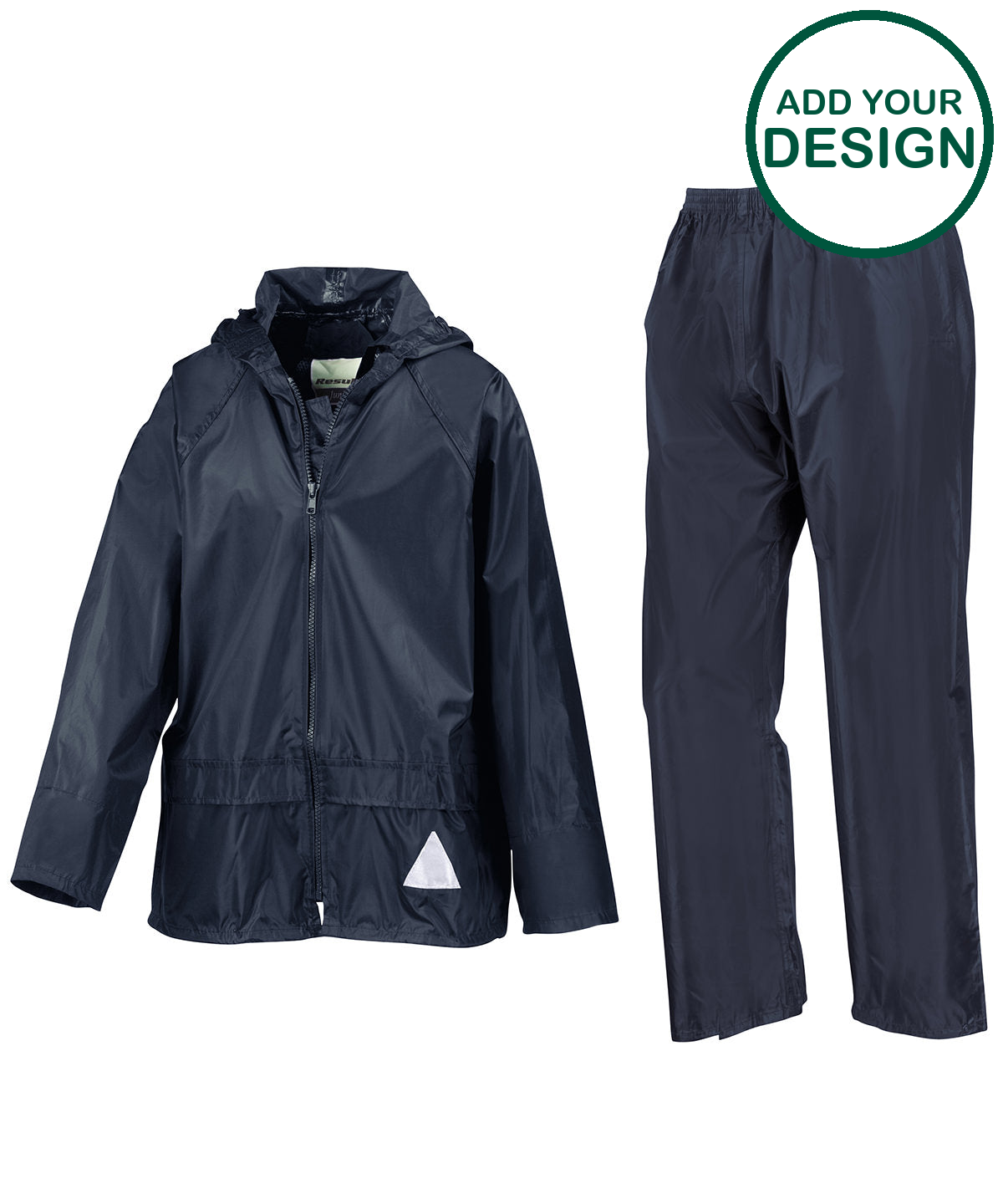 Result - Junior waterproof jacket and trouser set - Navy - Add Your De ...