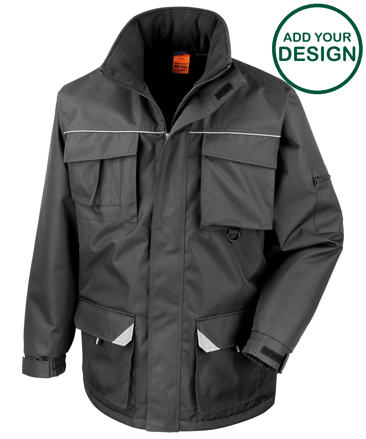 Result Workguard - Work-Guard Sabre long coat - Black - Add Your Desig ...