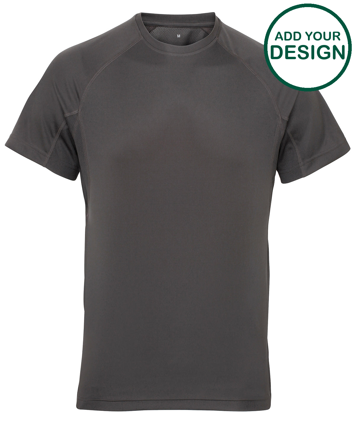 TriDri® - TriDri® panelled tech tee - Charcoal - Add Your Design/Logo ...