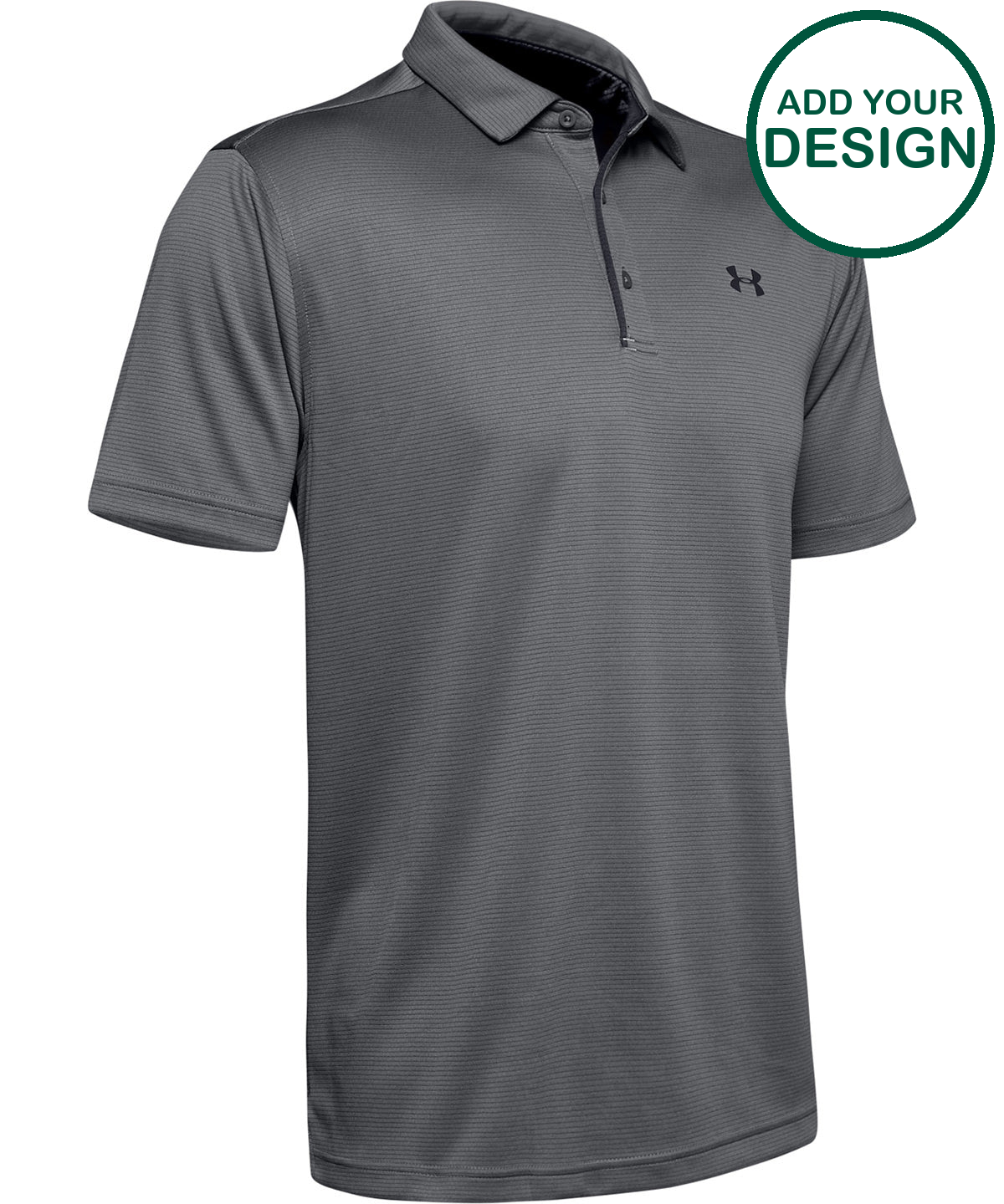 Under Armour - UA Tech polo - Graphite/Black - Add Your Design/Logo ...