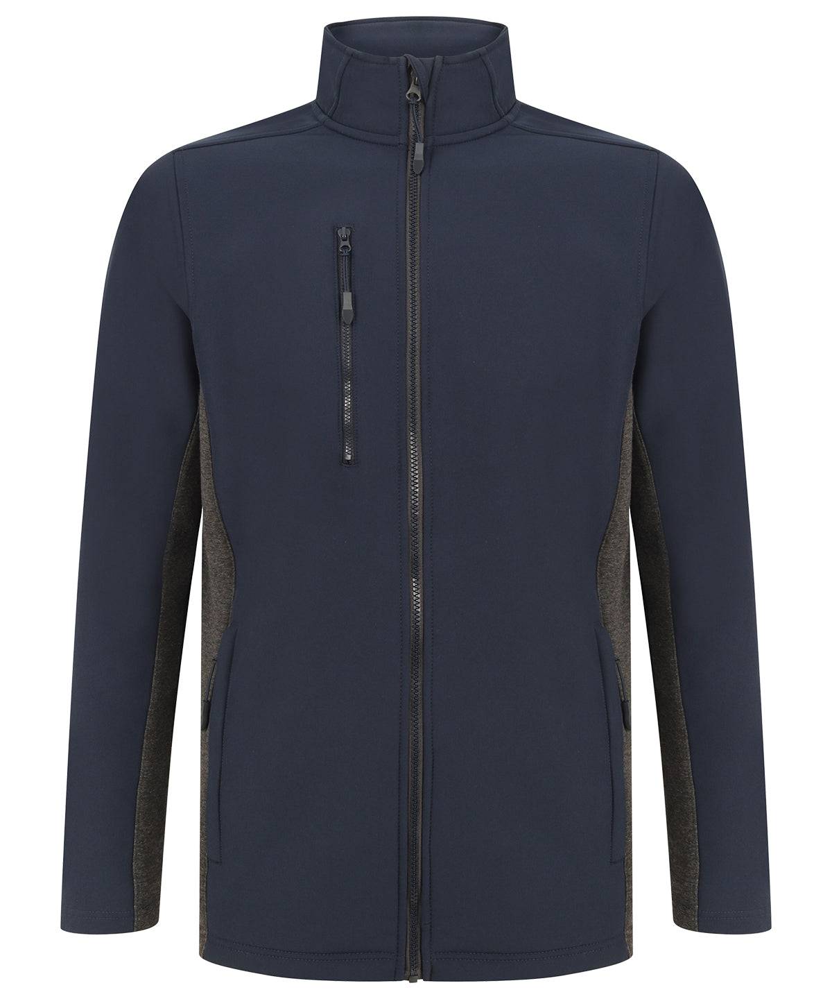 Henbury - Softshell jacket - Navy/Charcoal – Workwear Superstore